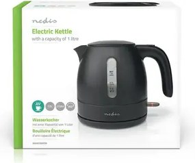 Nedis KAWK300EBK černá / Rychlovarná konvice / 2200 W / 1.0 l / Plast