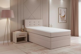 XXXLutz POSTEL BOXSPRING, 90/200 cm, růžová MID.YOU - Postele s úložným prostorem - 000044003404