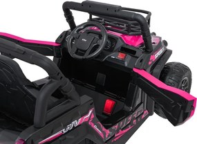 Elektrické terénní autíčko UTV LIFT růžové
