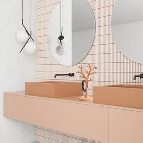 MSV OSLO broskvová / Držák na šperky / tvar stromu / plast, dřevo / 9