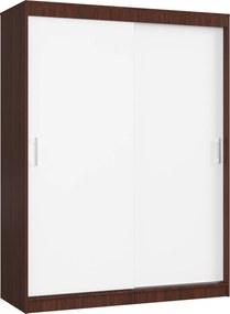 Šatní skříň posuvná Mono 150 cm wenge/bílá