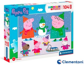 Clementoni - Puzzle Maxi 104 Prasátko Peppa