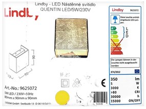 Lindby | Lindby - LED Nástěnné svítidlo QUENTIN LED/5W/230V | LW0185