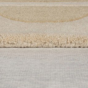 Flair Rugs, Ručně všívaný běhoun Lois Scallop Natural, 80x230, béžová, chodba / předsíň