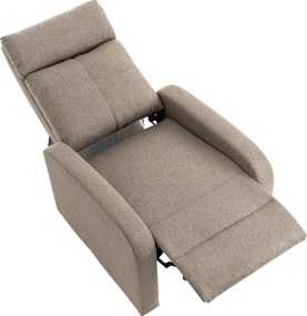 Relaxační křeslo, hnědá, KRESO NEW