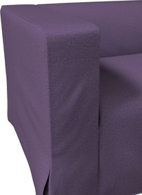 Potah na pohovku Klippan 2-místná, dlouhý s rohovými záhyby barva fialová látka pletený vzor