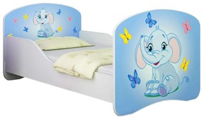 Dětská postel - Modrý sloník 180x80 cm