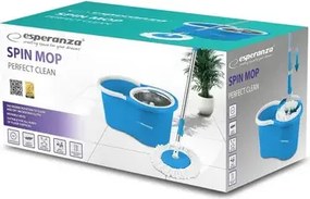 Esperanza EHS006 modro-bílá / Otočný mop / Mikrovlákno / 360° otočná h