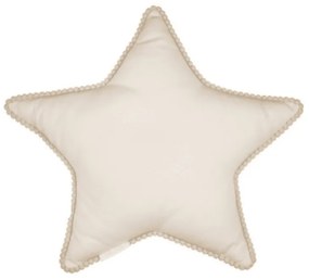 Mini Boho polštář hvězda s bublinkami vanilka 38 cm