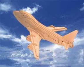 Woodcraft construction kit Woodcraft Dřevěné 3D puzzle boeing
