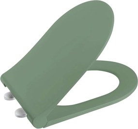 Sapho Brilla - WC sedátko, Slim, SoftClose, matná zelená 100787-128