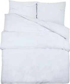 Sada ložního prádla bílá 200 x 200 cm lehké mikrovlákno 136018