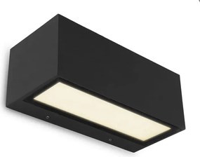 Fasádní lampa venkovní nástěnné Led 20W Gemini černá Lutec
