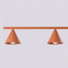 Sollux Lighting Lustr NOX 4L okrově červený