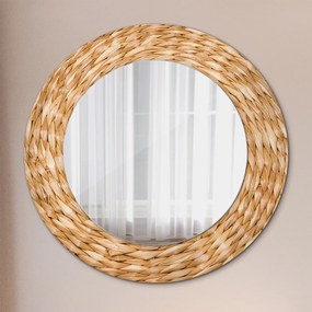 Kulaté zrcadlo s potiskem Reed Textura