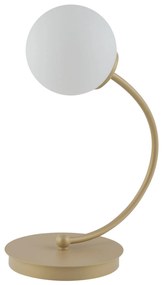 SIGMA Stolní moderní lampa VELVET, 1xG9, 12W, koule, zlatá 50303