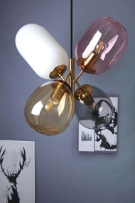 Toolight Toolight, Stropní svítidlo ze skla vícebarevné E14 60W APP436-4C, OSW-00565