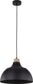 TK Lighting Černý závěsný lustr Cap pro žárovku E27 TK2071