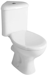 Aqualine CLIFTON rohové WC kombi, dvojtlačítko 3/6l, zadní/spodní odpad, bílá - FS1PK