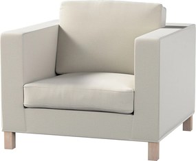 Potah na křesko IKEA Karlanda, krátký barva šedá látka sametová