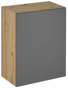 Horní skříňka, dub artisan/šedý mat, univerzální, LANGEN G60
