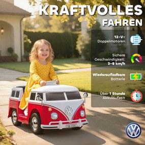AIYAPLAY dětské elektroauto, 12V dětské vozidlo s MP3, dvoumotorové, elektrické vozidlo s klaksonem, měkký start, 89x49x41,5 cm, červená