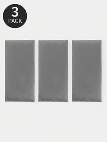 Sinsay - Obdélníkové čalouněné panely 3 pack - šedá