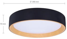 Brilagi-LED Stmívatelné svítidlo LARIOS LED/48W/230V 3000-6500K pr. 39 cm černá+DO