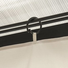 Outsunny altán 4 boční panely pro 3x4 m zahradní altán party stan polyester béžová 352 x 205 cm | Aosom