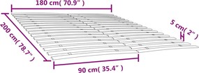 Náhradní lamely k posteli s 34 lamelami 2 ks 90x200 cm 3203721