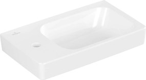 Villeroy & Boch Architectura - Umývátko 48x28 cm, bez přepadu, s otvorem pro baterii vlevo, alpská bílá 43854901