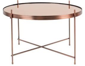Odkládací stolek v měděné barvě Zuiver Cupid