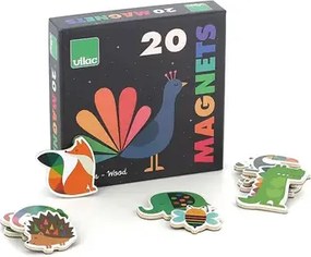 Vilac Magnetky duhová zvířátka 20 ks / od 2 let