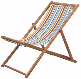 Skládací plážová židle látková Modrá