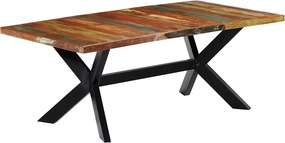 Jídelní stůl 200 x 100 x 75 cm masivní recyklované dřevo 247429