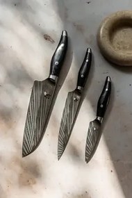 Kai SHUN NAGARE BLACK 18 cm / Nůž Santoku / Damašková ocel / Dual Core