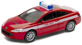 Welly Peugeot Coupe 407 FIRE DEPT. 1:34 červené