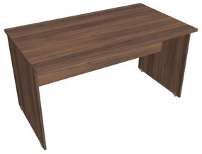 Stůl jednací rovný 140 cm - Hobis Gate GJ 1400 Dekor stolové desky: ořech, Dekor lamino podnože: ořech