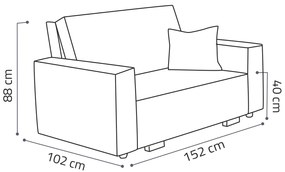 FN Rozkládací křeslo Vivian Star II růžová