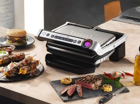 Kontaktní gril Tefal Optigrill GC702D16 + lis na hamburger