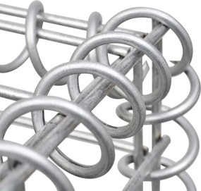 Gabionová zeď s víkem z pozinkované oceli 600 x 50 x 200 cm 145089