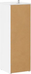 skříňka na boty, botník, 6 polic, dřevo, 92x36x32 cm, bílá, Dekorino BB20260073