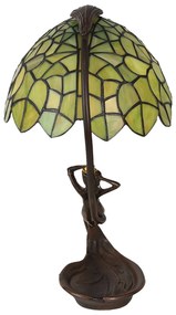 Stolní lampa 5LL-6098 ve stylu Tiffany, zelená