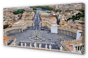 Obrazy na plátně Rome Vatican square panorama 100x50 cm