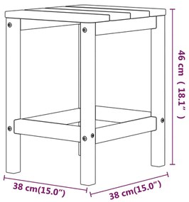 vidaXL Zahradní křeslo Adirondack se stolkem HDPE bílé