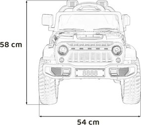 Elektrické autíčko Off Road MOUNTAIN červené