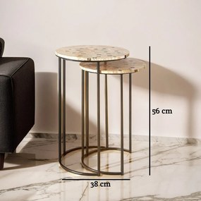 Kulaté odkládací stolky v sadě 2 ks ø 38 cm Halle – Premier Housewares