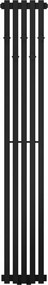 Mexen Flux dekorativní koupelnový radiátor 1500 x 240 mm, 450 W, černý - W127-1500-240-00-70