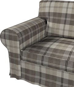 Potah na pohovku IKEA Ektorp 2-místná s lenoškou barva béžová látka pletený vzor, vzorované