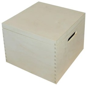 Dřevěná truhla - bedýnka na hračky 30 x 30 x 23,5 cm